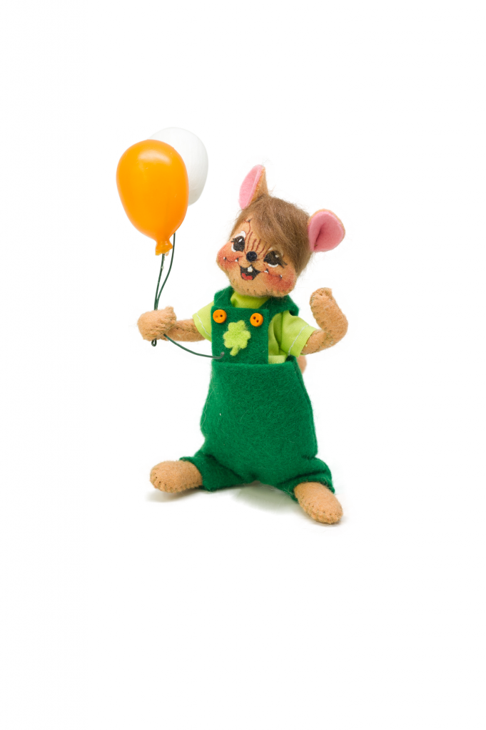 5" Irish Balloon Mouse - Annalee Dolls