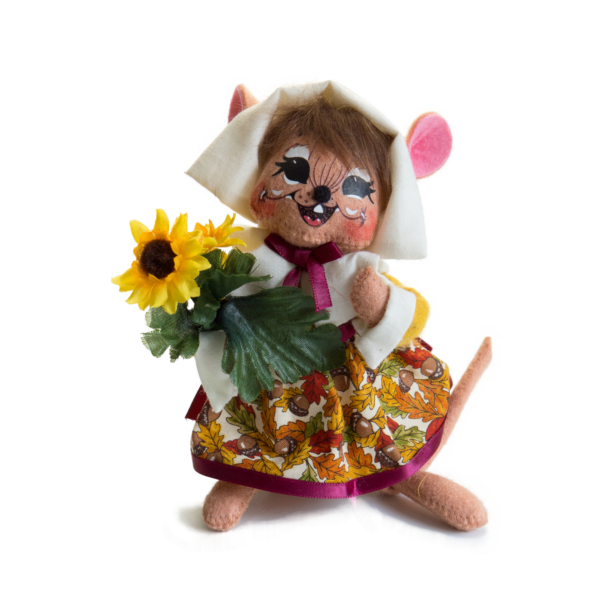 6" Pilgrim Girl Mouse - Annalee Dolls