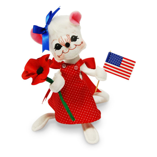 6in "Poppy" Mouse - Annalee Dolls