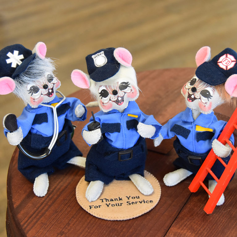 6in Personalized Emergency Services Mouse - Annalee Dolls