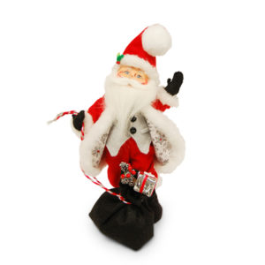 9in Silver Snowflake Santa - Annalee Dolls