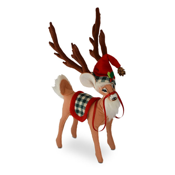 8in Northwoods Christmas Deer - Annalee Dolls