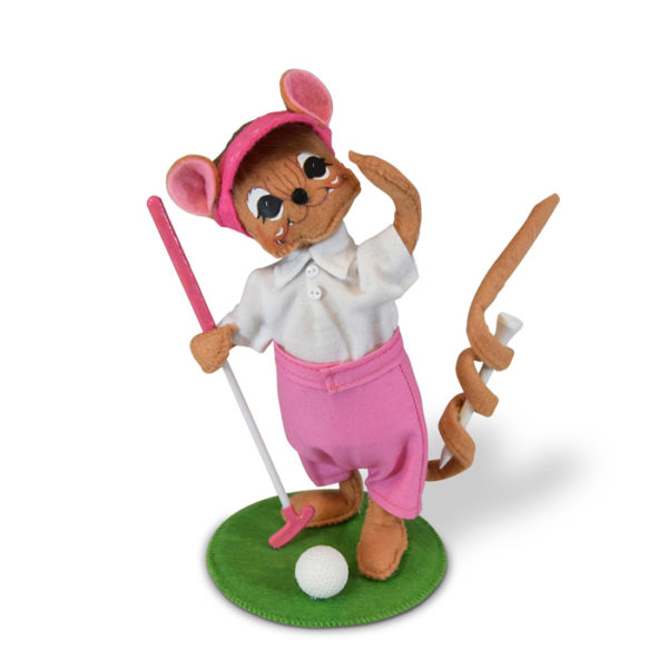 6in Tee Time Mouse - Annalee Dolls