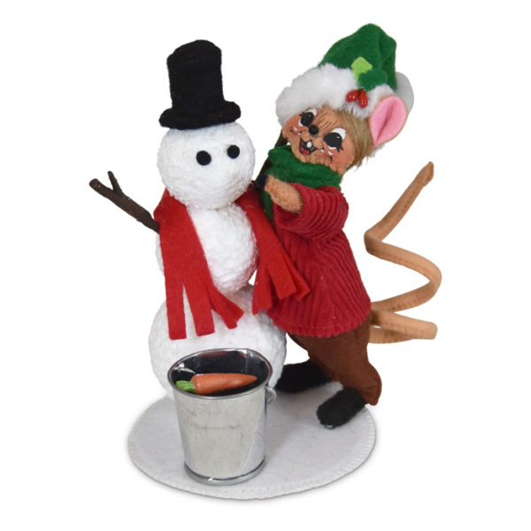 5in Snow Fun Snowman Mouse - Annalee Dolls