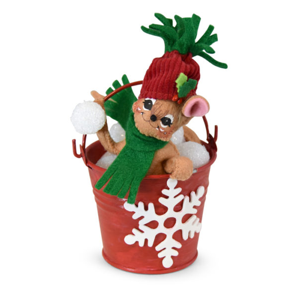 5in Snow Fun Snowballs Mouse - Annalee Dolls