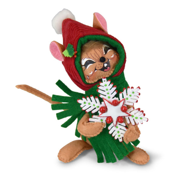 6in Snow Fun Snowflake Mouse - Annalee Dolls