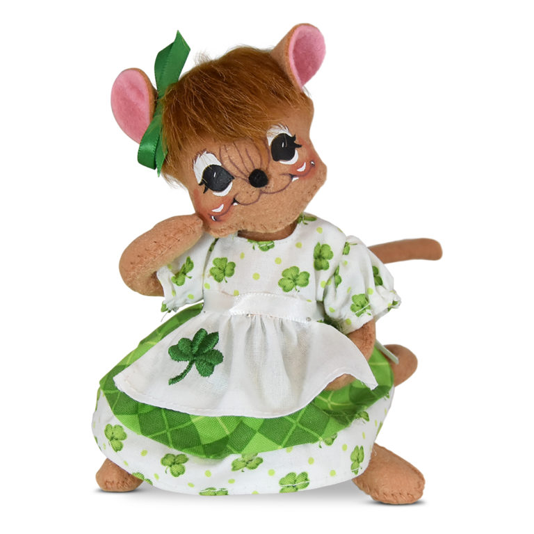 6in Irish Girl Mouse - Annalee Dolls