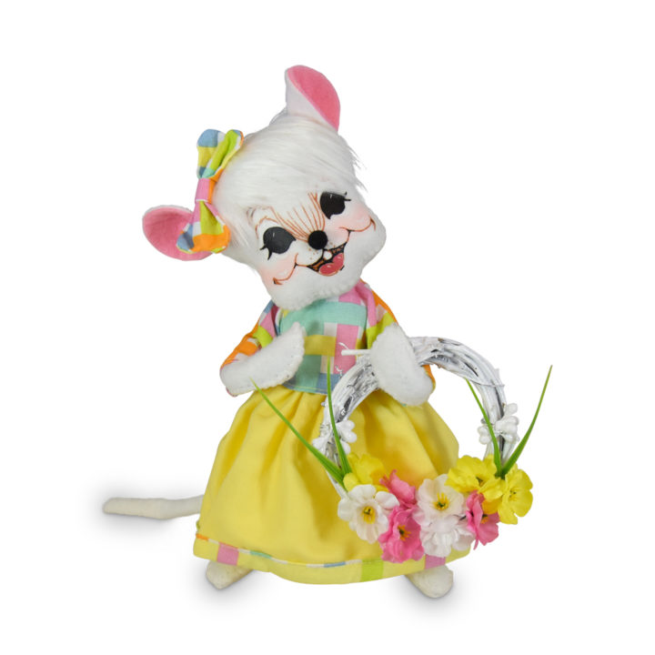 8in Spring Wreath Mouse - Annalee Dolls