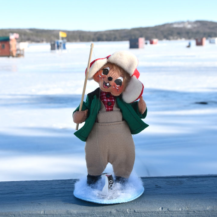 6in Ice Fishing Mouse | Annalee Dolls Exclusive Collection