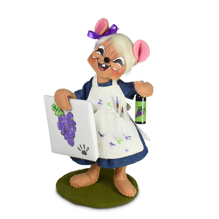 3in Wine Bucket Mouse - Annalee Dolls