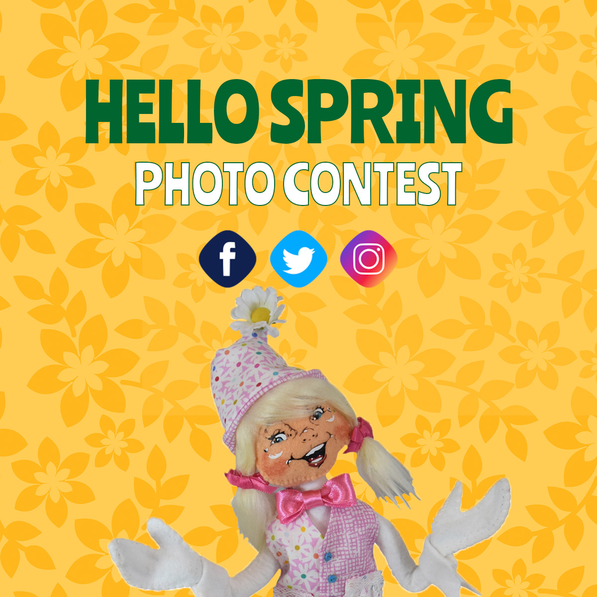 Hello Spring Photo Contest | Spring 2021 | Annalee Dolls