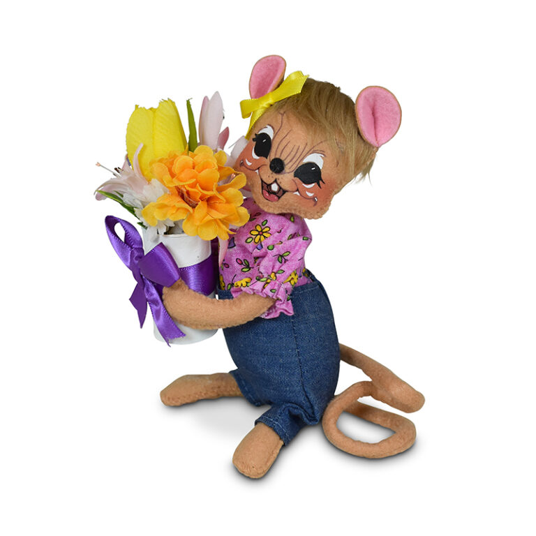 6in Flowers for You Mouse - Annalee Dolls