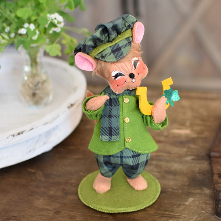 6in Lucky Lad Mouse - Annalee Dolls