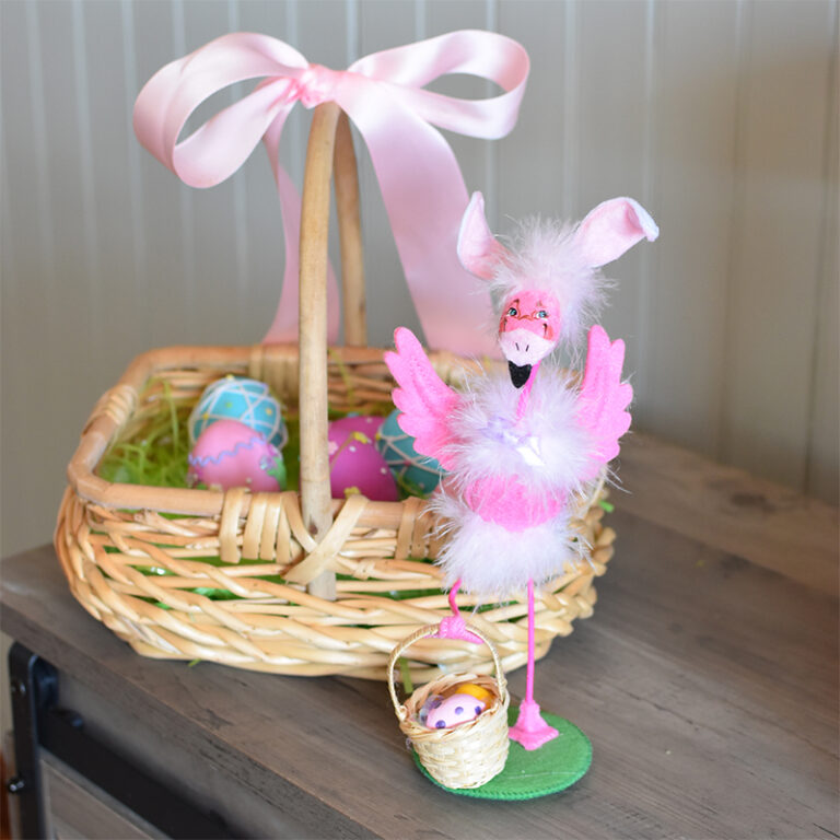10in Happy Easter Flamingo - Annalee Dolls