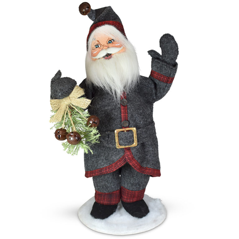 15in Plaid & Pine Santa - Annalee Dolls