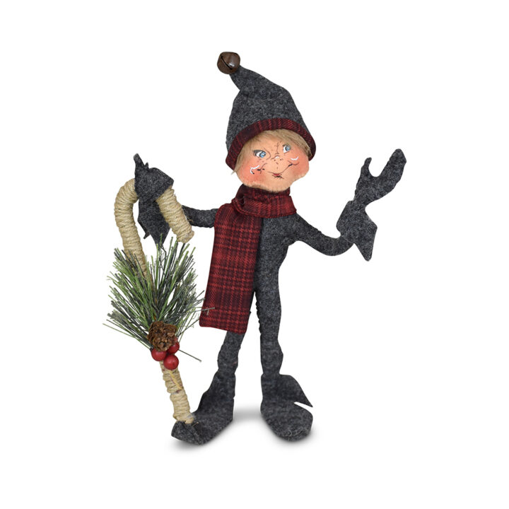 9in Plaid & Pine Elf 2023 - Annalee Dolls