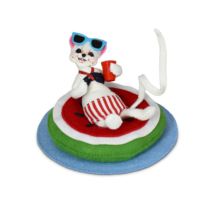 5in Pool Party Mouse - Annalee Dolls