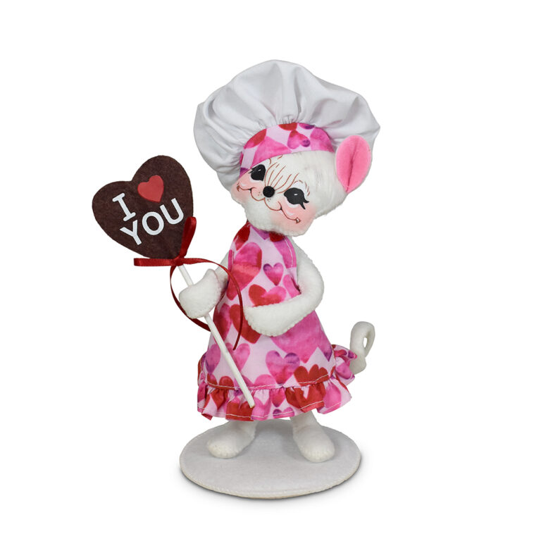 6in I Love You Chef Mouse - Annalee Dolls