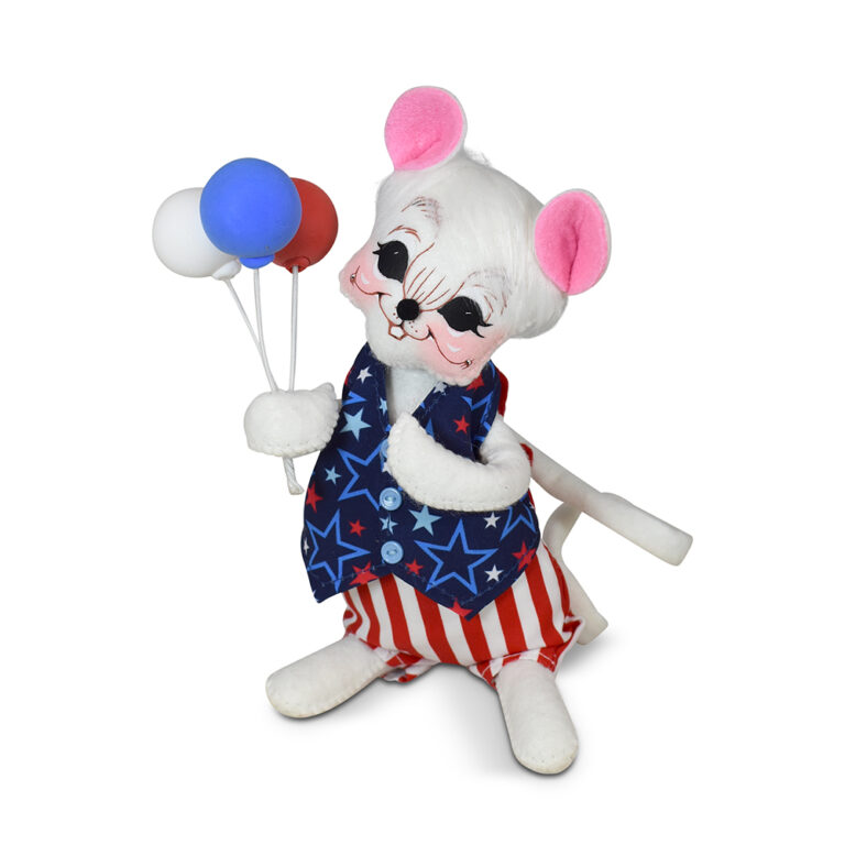 6in Patriotic Balloon Mouse - Annalee Dolls