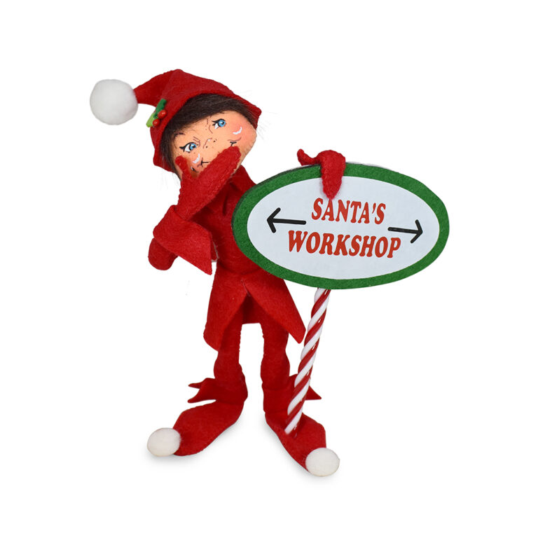 9in Naughty Santa's Workshop Elf - Annalee Dolls