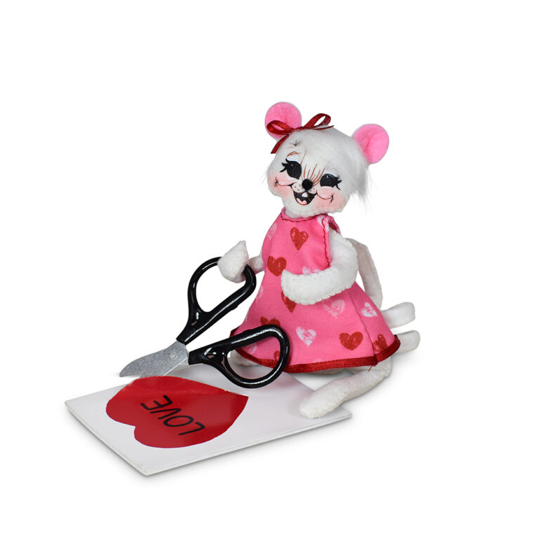 5in Crafty Valentine Mouse - Annalee Dolls