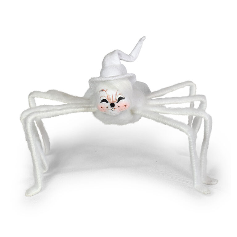 5in Witchy White Spider | Spooky Halloween Spider - Annalee Dolls