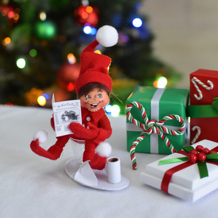 5in Naughty Number 2 Elf | Elf Designs - Annalee Dolls