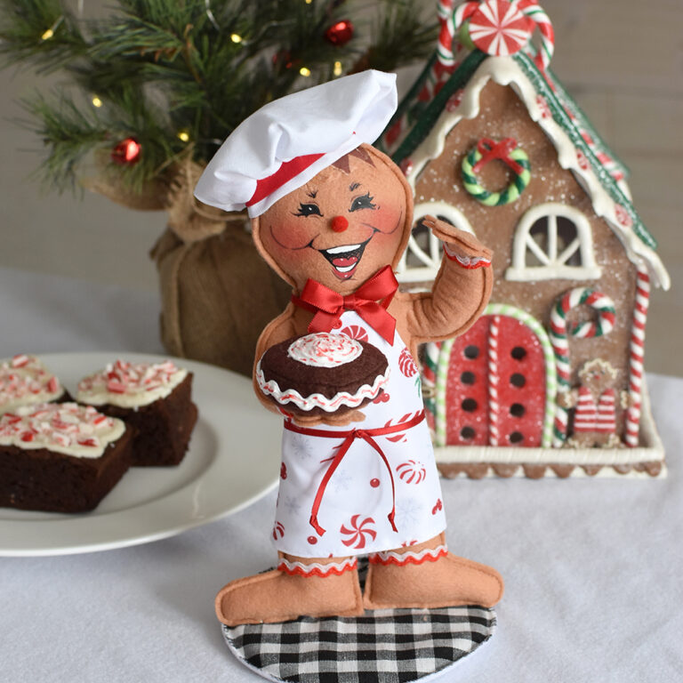 10in Candy Cane Lane Gingerbread - Annalee Dolls