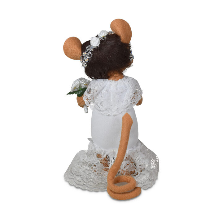 6in Bride Mouse - Annalee Dolls